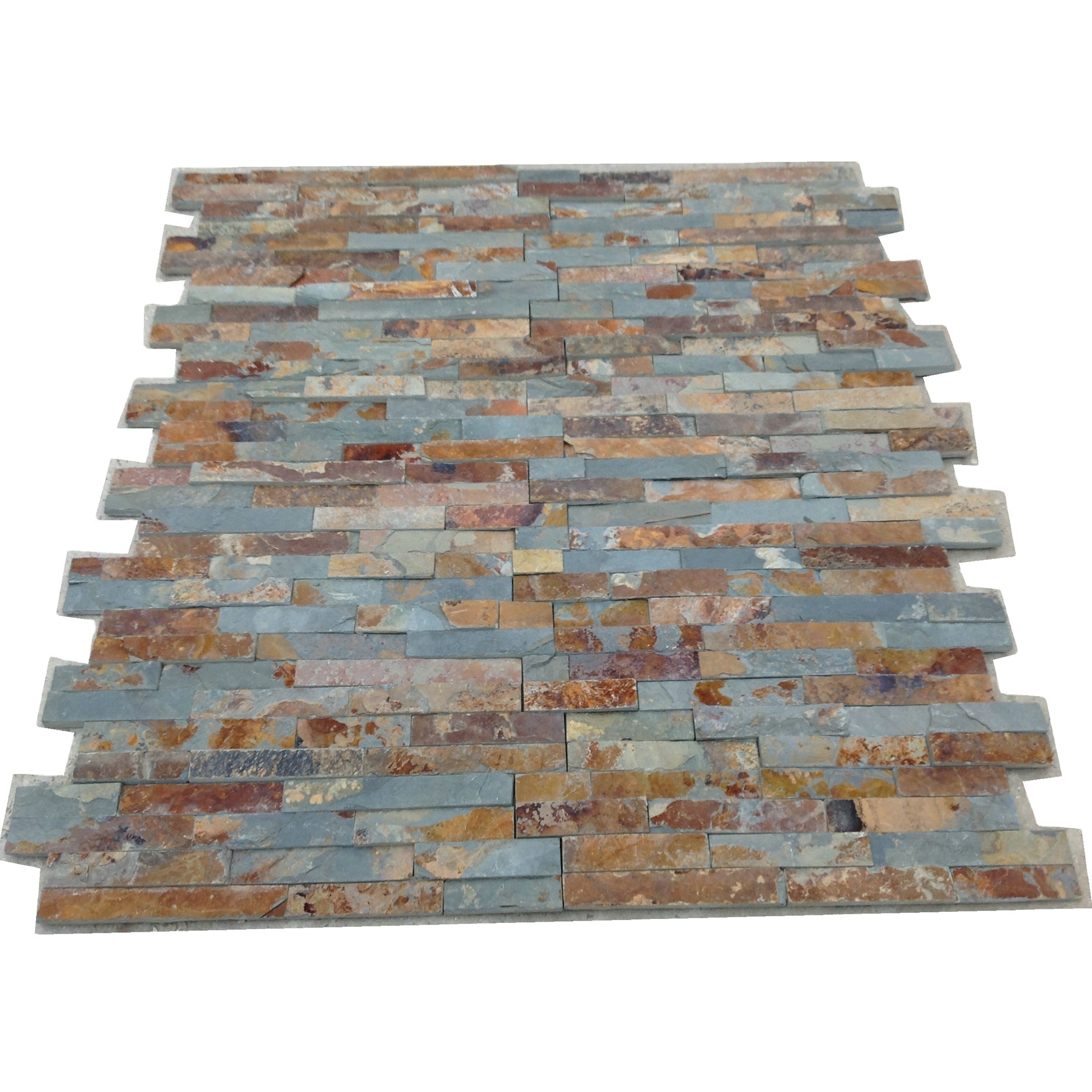 Exterior Slate Tiles Wall Panel Thin Natural Slate Veneer Rusty Slate ...