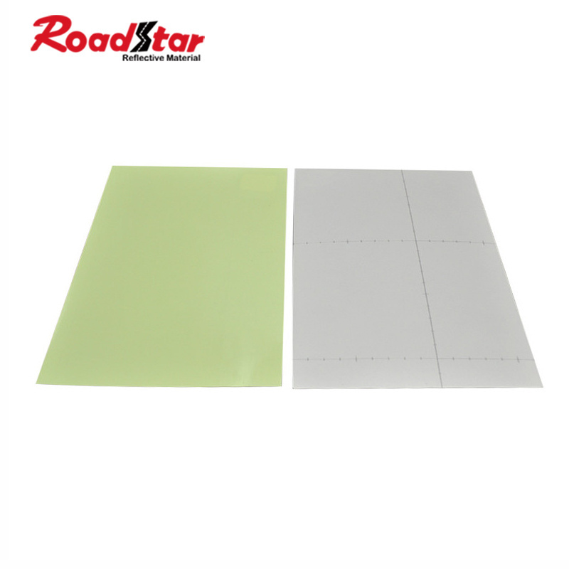 PVC A4 Sticker Paper Waterproof Glow In The Dark Glow In The Dark Vinyl ...