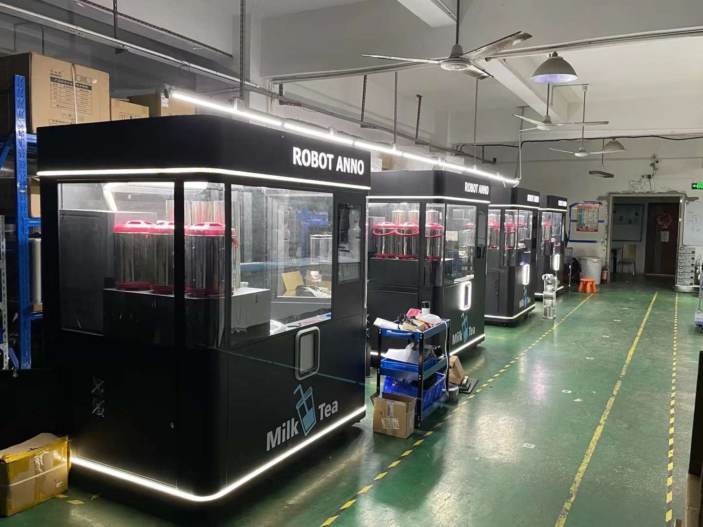 Robotics Arm Smart Milk Tea Coffee Vending Machine Bubble Tea Vending ...