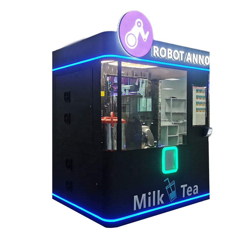 Robotics Arm Smart Milk Tea Coffee Vending Machine Bubble Tea Vending ...