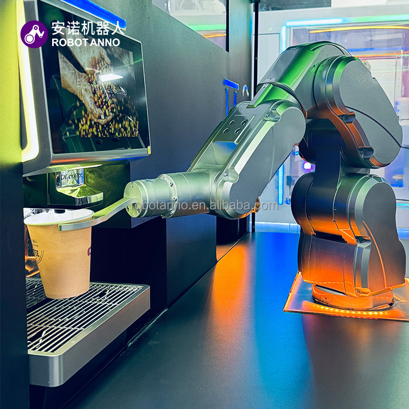 6 Axis Robot Full Robotic Coffee Barista System Espresso Coffee Robot ...