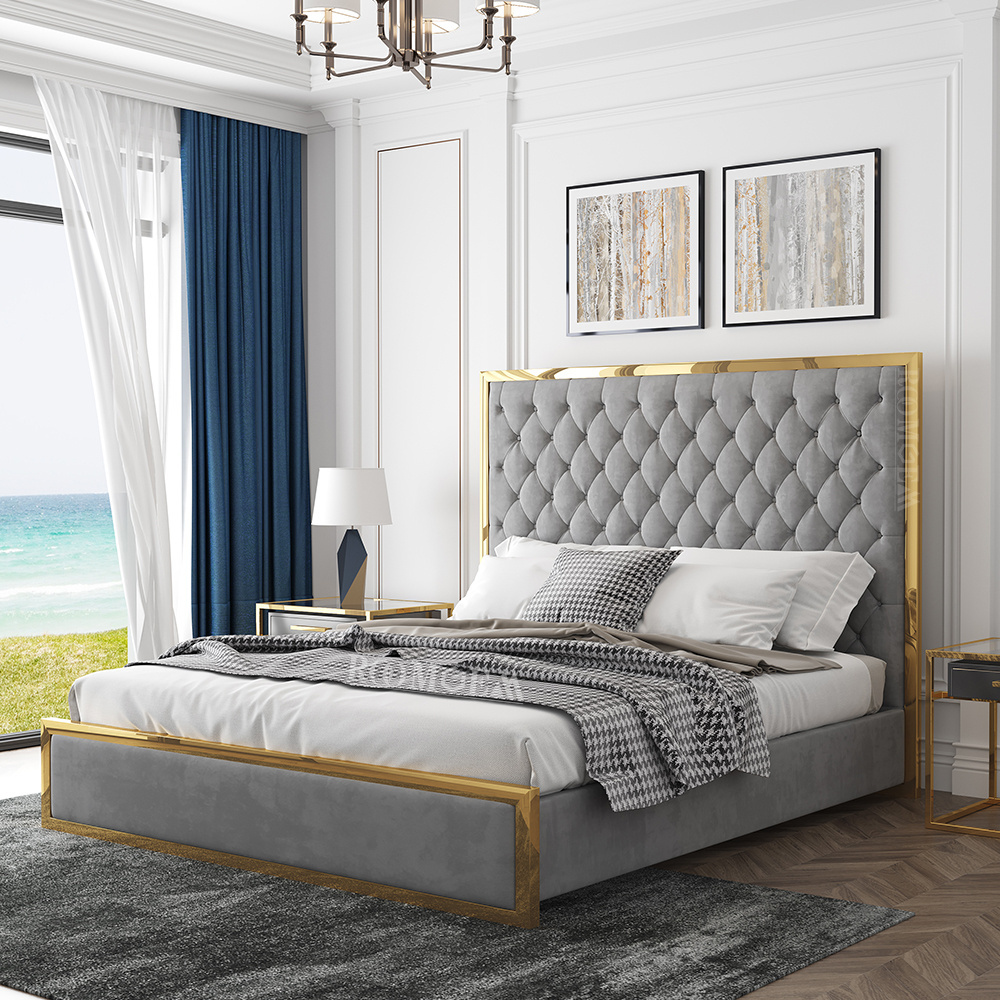 Gray and gold bedroom furniture store