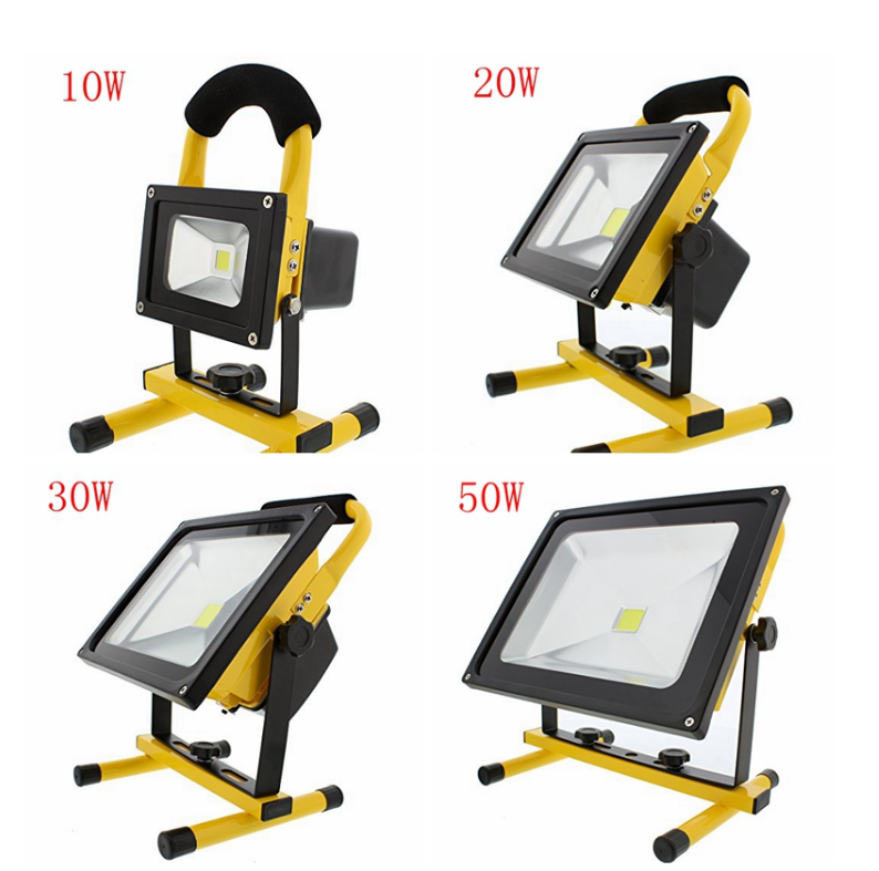 Portable Rechargeable Led Flood Light Garden Light Outdoor Waterproof ...