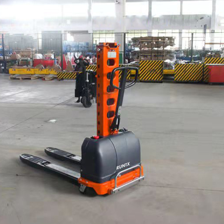 Runtx Pallet stacker semi full electric self lifting stacker 1300mm ...