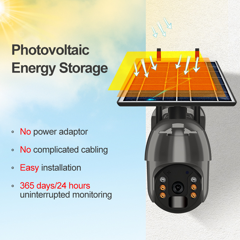 Wifi 1080p Ubox Ptz 4g Solar Camera 360 Degree Rotate Outdoor ...