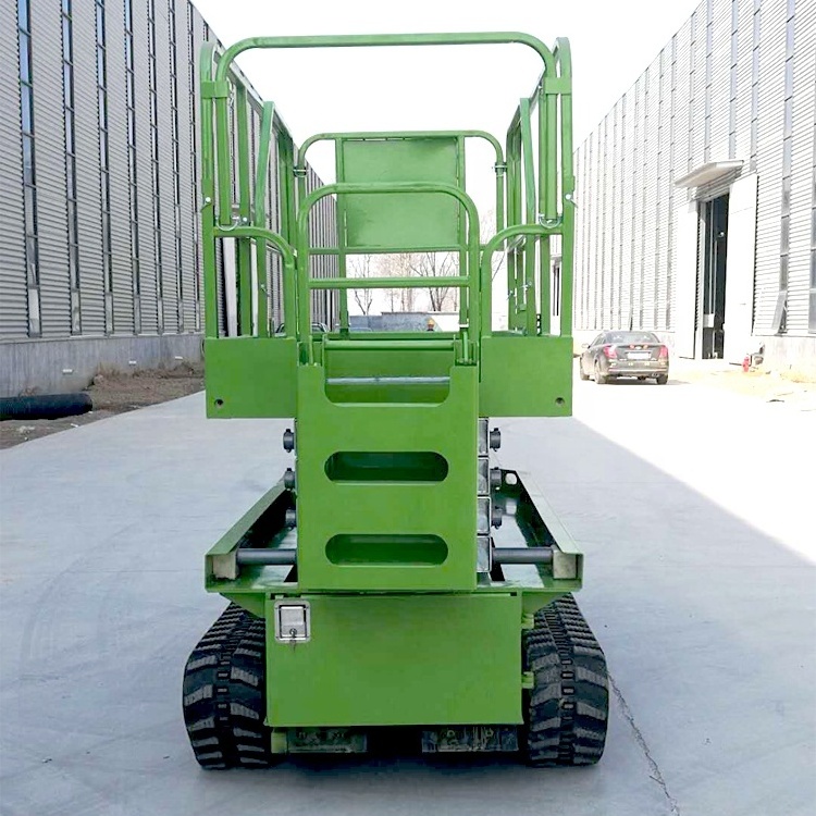 Tracked crawler type fully automatic aerial working lifting platform ...