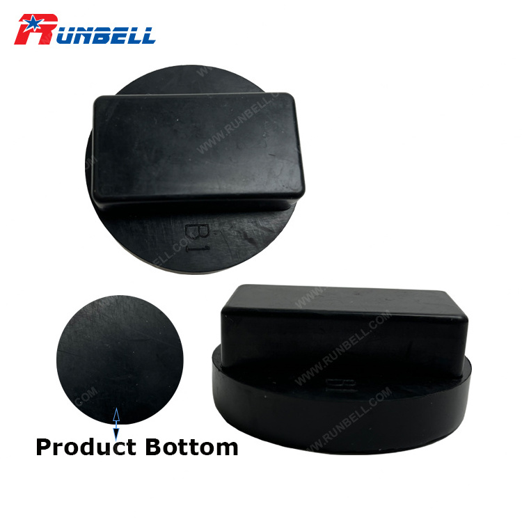 Black Square Plates EPDM Reclaimed Rubber Raw Material Lifting Jack Pad ...