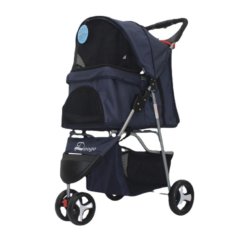 Pet out car bag Foldable double layer cat trolley bag Three wheels Cat ...