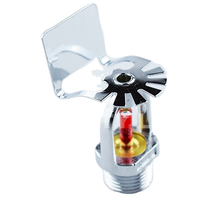 Orange glass bulb types of upright firefighting sprinkler ...