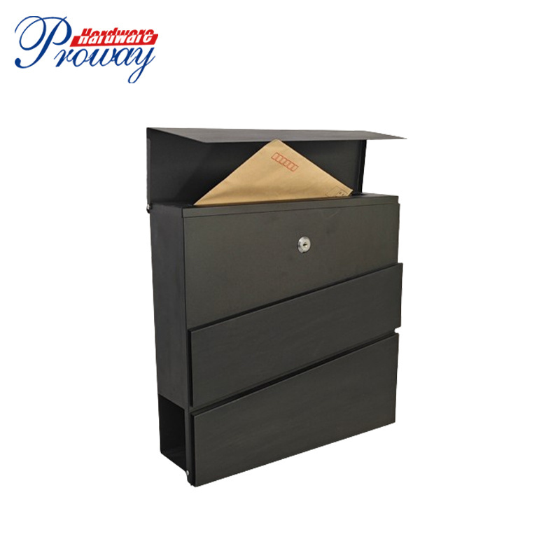 Outdoor Wall Mounted Apartment Postbox Steel Mailbox Metal BOX Style ...