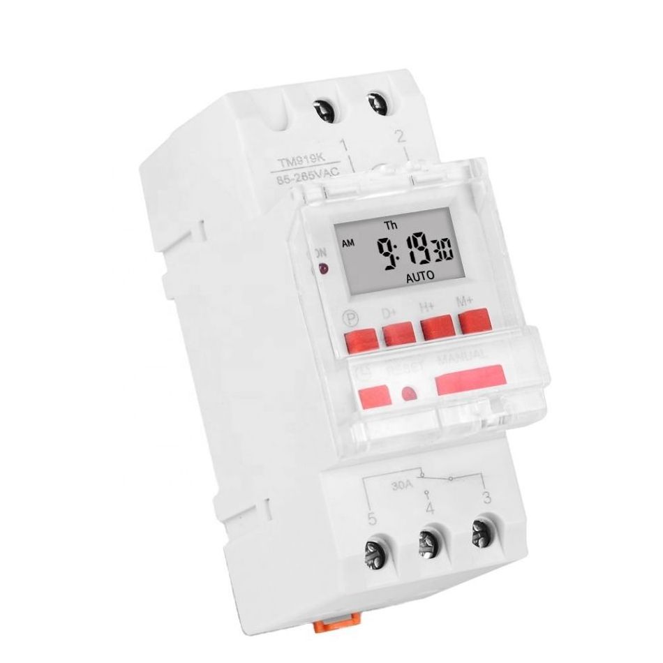 30A 5000W 110V 120VAC Digital Weekly Programmable Timer Switch ...