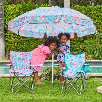 Folding chair with sun shade store
