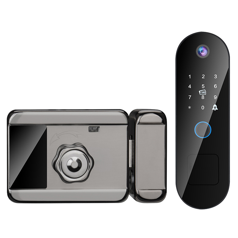 Outdoor Waterproof Fingerprint Lock Tuya Video Intercom With Wifi Smart ...