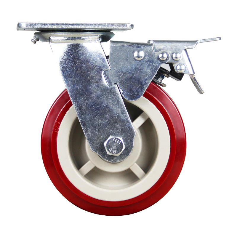 4 Inch High Load 300KG Trolley Trailer Shopping Cart Universal Wheel ...