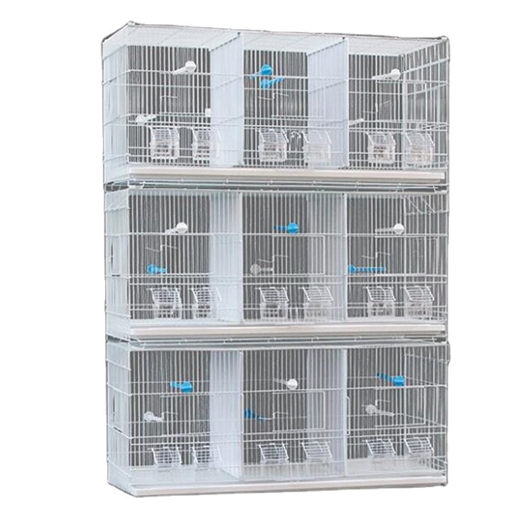 Multi Space Bird Cage Heavy Duty Wire Steel Breeding Parrot Cage With ...
