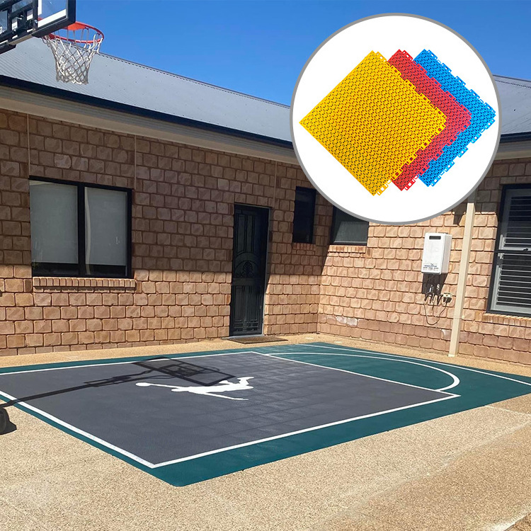Pp Suspended outdoor Plastic Interlocking Basketball Court /tennis ...