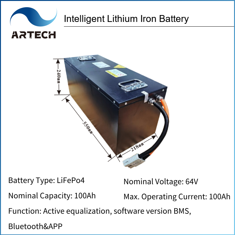 Built-in Smart BMS 60V 100ah 150ah 200ah Lifepo4 Golf Cart Lithium ...