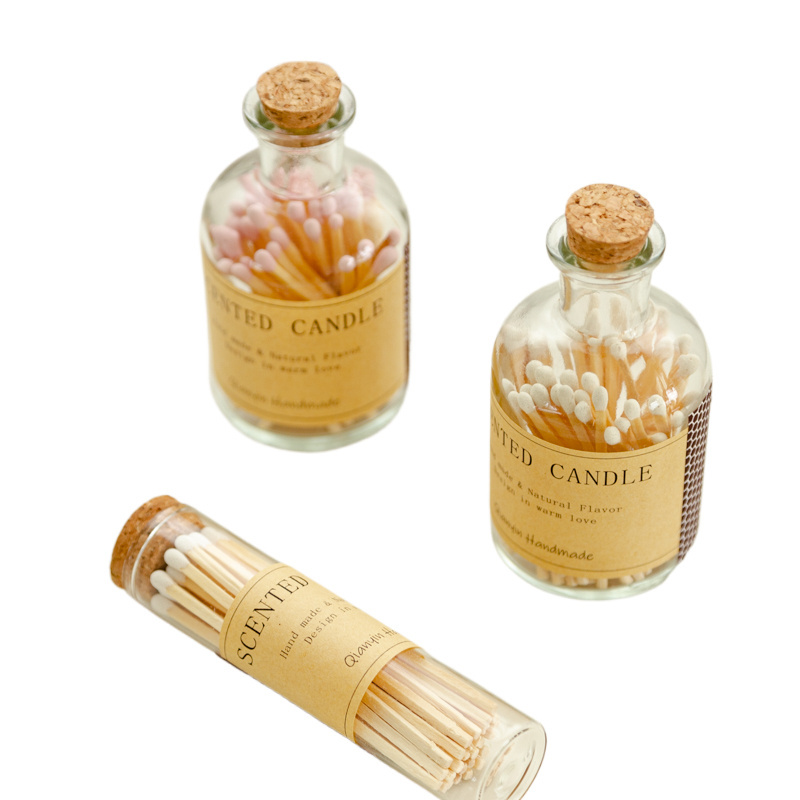 Custom Matches Glass Bottle Vintage Match Bottle Vintage Wood Fragrance ...