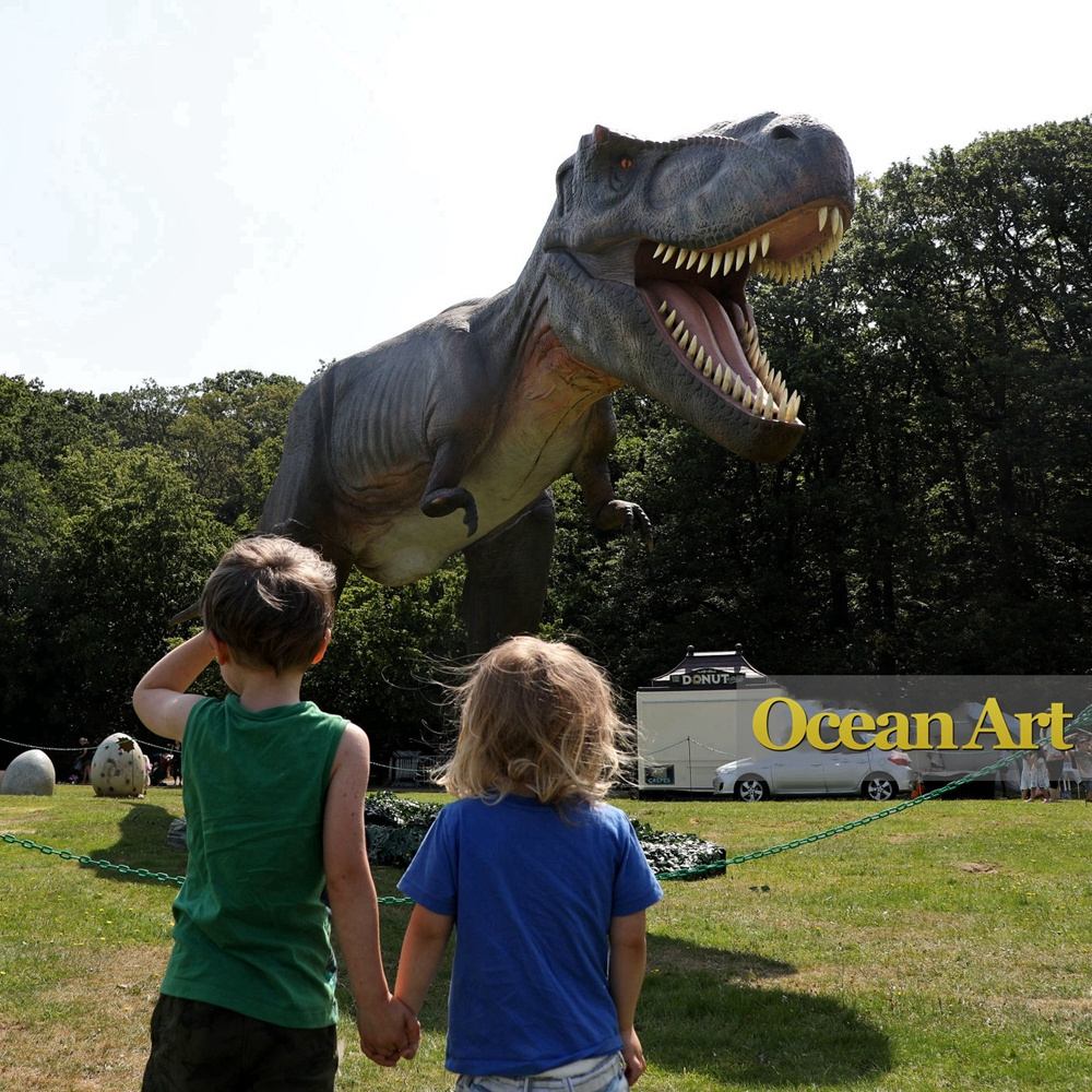 Giant Dinosaur Park Life Size Dinosaur Animatronics T-rex Robotic Animatronic Dinosaur Model For ...