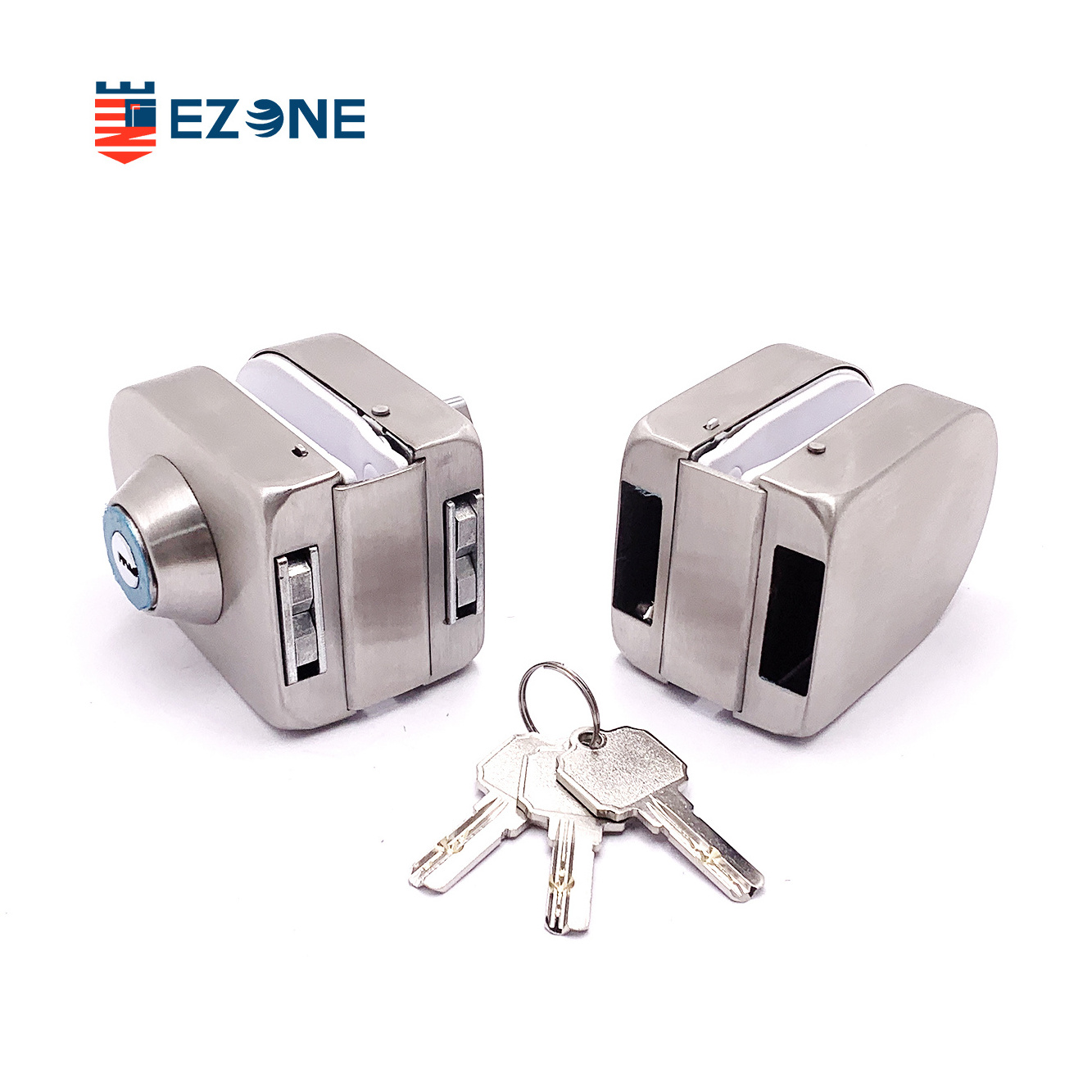 Wholesale steel double side sliding glass door lock Sliding shower ...