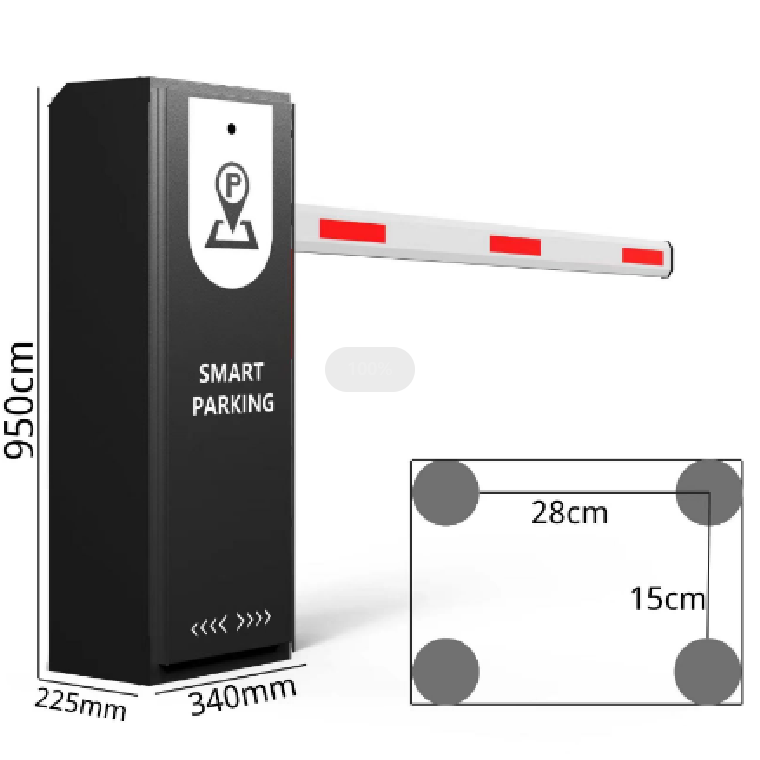 ANT road barrier gate security door for car parking electronic boom ...