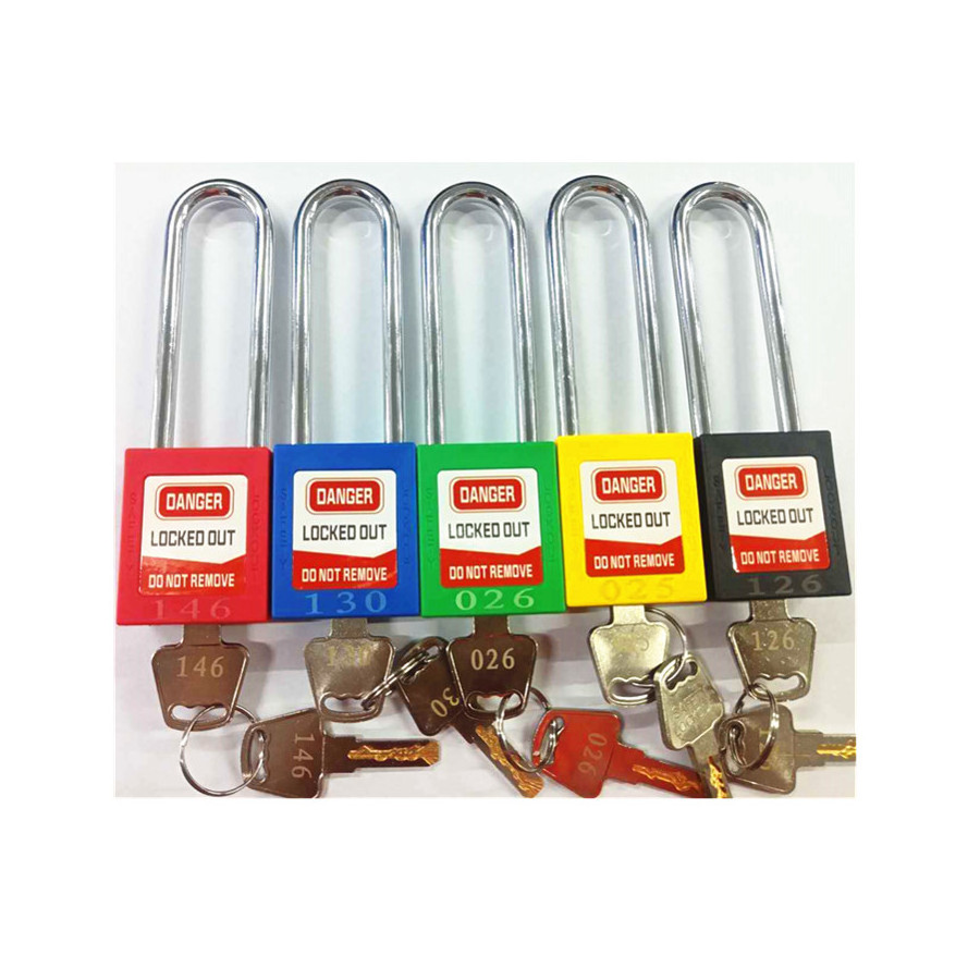 Cheap Price 38mm 76mm Steel Nylon Shackle Safety Loto Padlock with Same ...