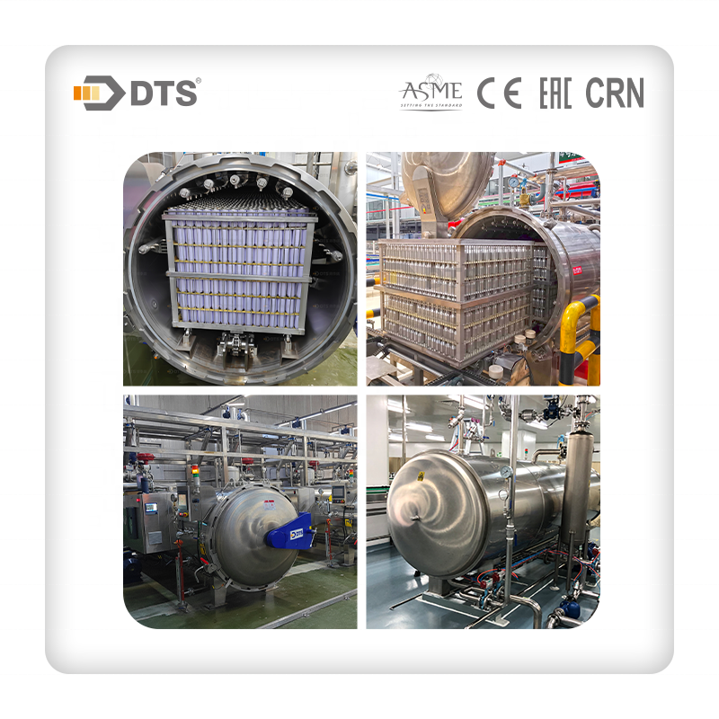 High temperature pressure sterilization shelf food processing retorting ...