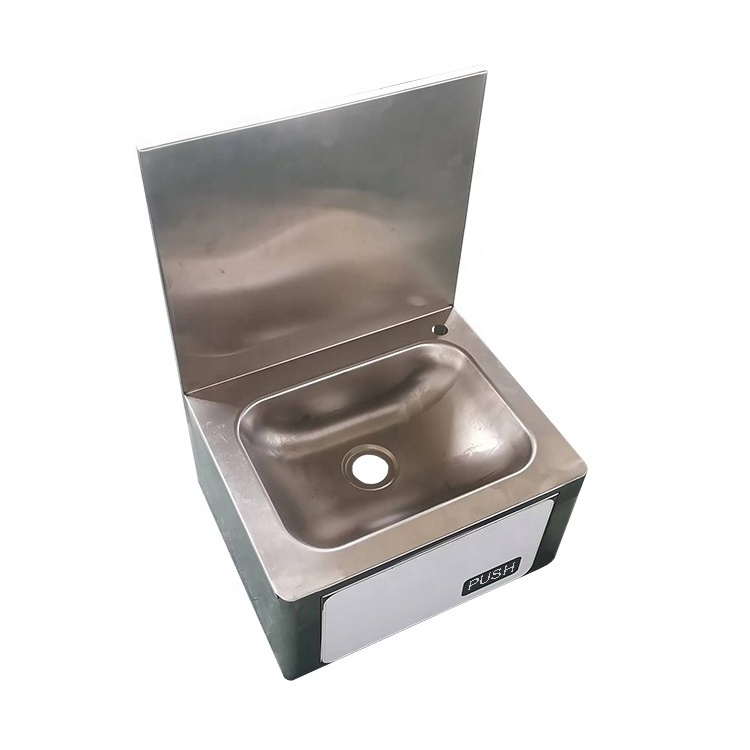 small size knee operated sink wall hung kitchen hand wash basin ...