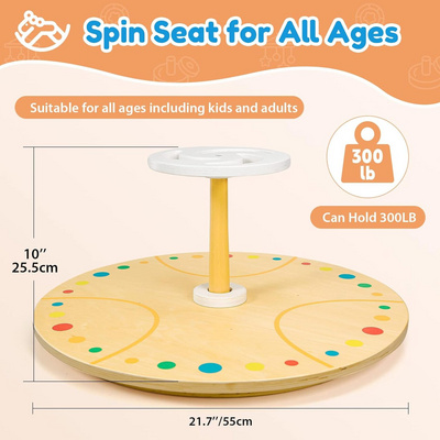 Wooden Spinning Seat Sit And Spin – Octo Learn
