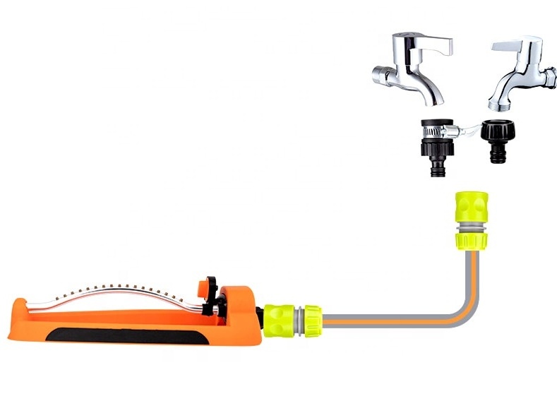 Low pressure portable 17 hole oscillating sprinkler for garden ...