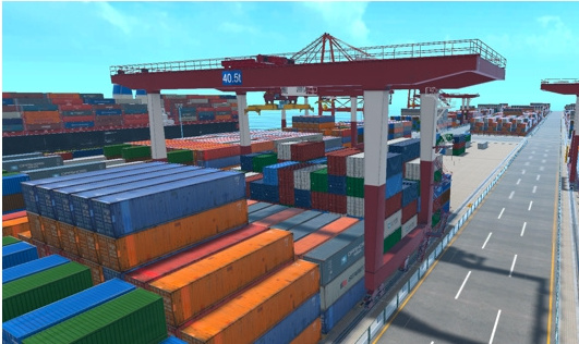 Yard bridge container crane operatopm simulator | Bestsuppliers.com