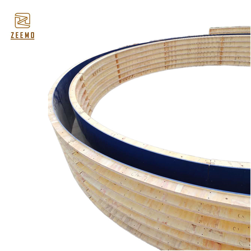 ZEEMO Plastic Surface Curved Plywood Circular Concrete Water Tank ...