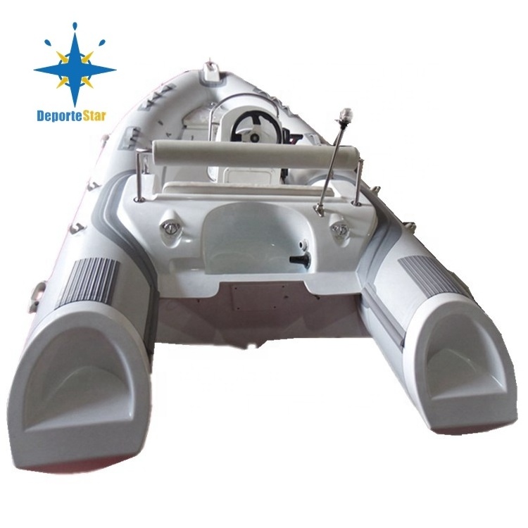 Fiberglass Semi Rigid RIB Inflatable Fishing Boats With Console ...