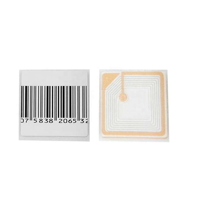 EAS RF Labels Magnetic Alarm Security Barcode white Label 8.2Mhz EAS rf ...
