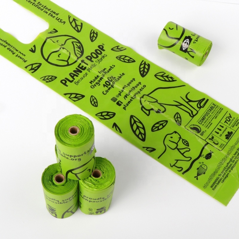 poop waste disposal bag biodegradable compostable degradable dog poop ...