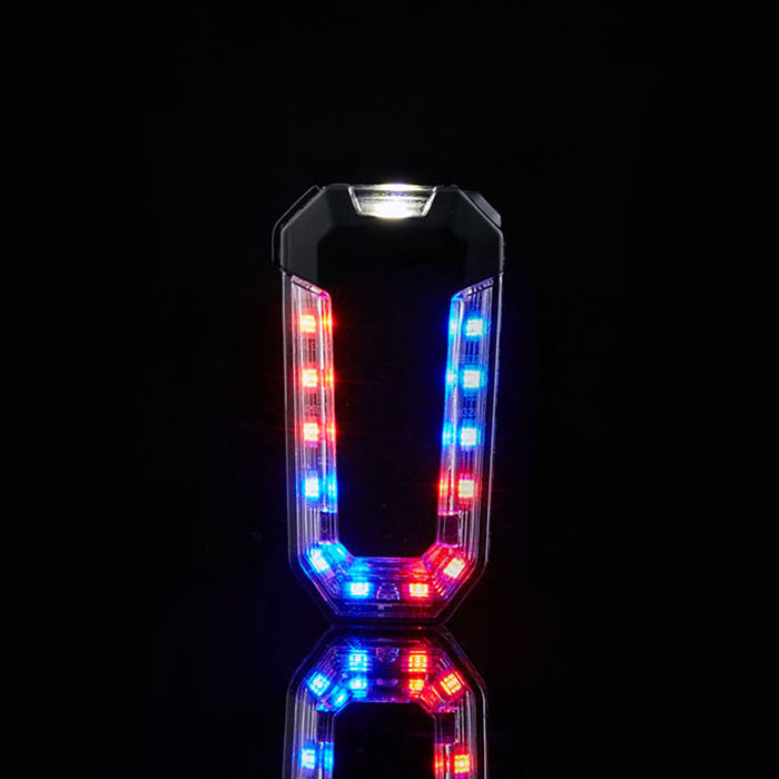 Senken Highlighting Red and Blue Waterproof Flashing Rechargeable ...