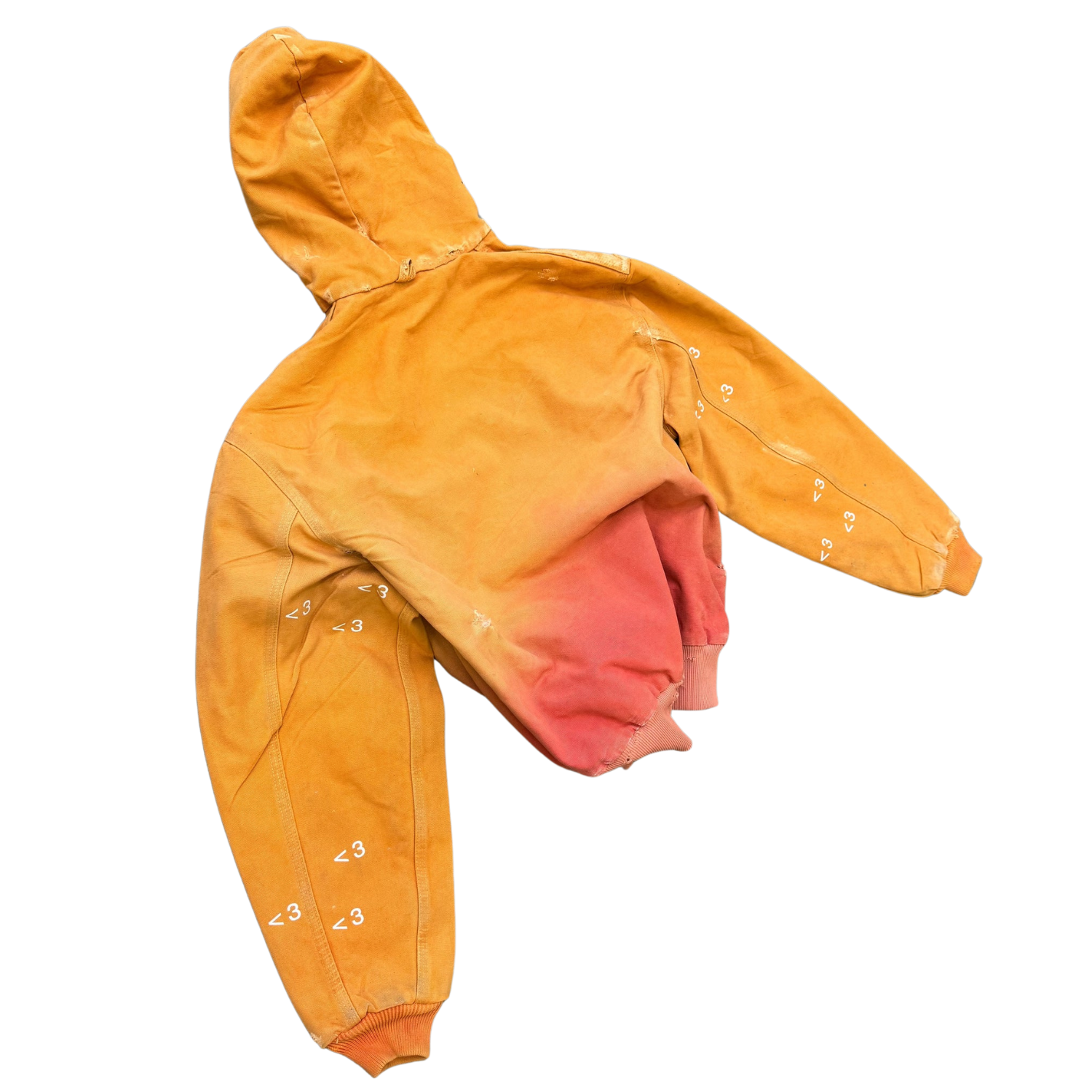 SENSE Custom vintage distress duck canvas work jacket men workwear hood ...