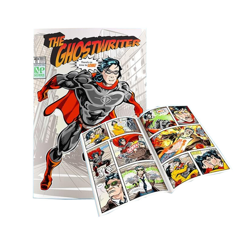 Full color cartoon custom softcover children story reading comic books ...