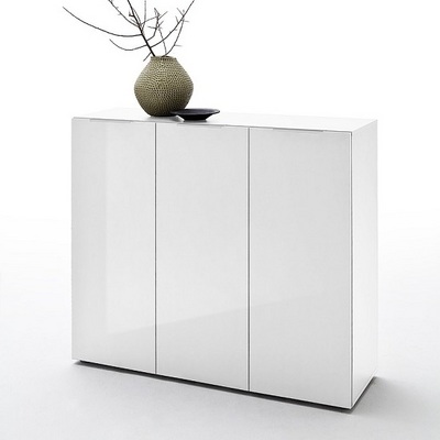 Shoe rack white gloss store