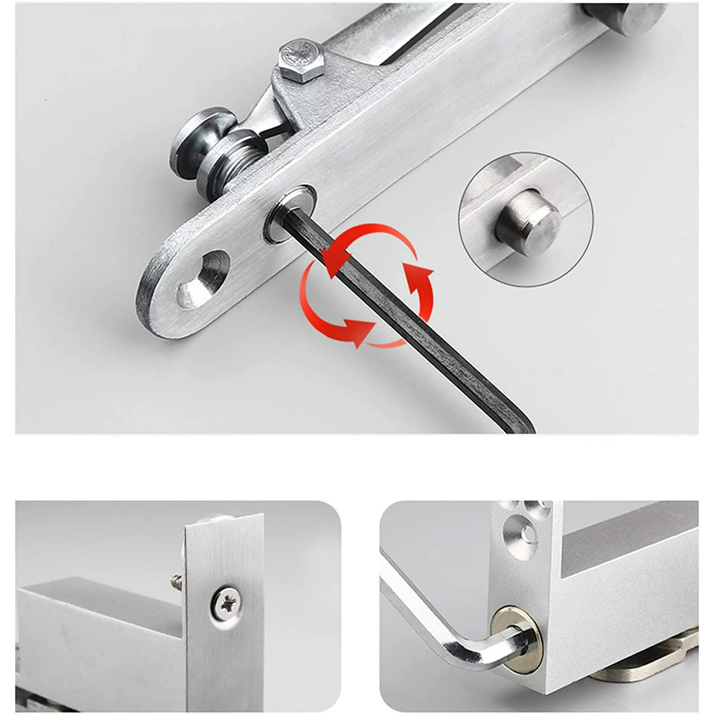 Invisible Hidden Pivot Door Hinges Shaft Heavy Duty Self Closing Swing ...