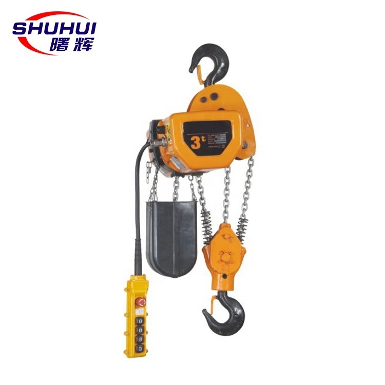 portable 1 ton compact series electric chain hoist with hook HHBD type ...