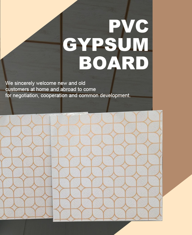 Top Quality PVC Laminated Gypsum Board PVC Laminated Gypsum Ceiling For ...