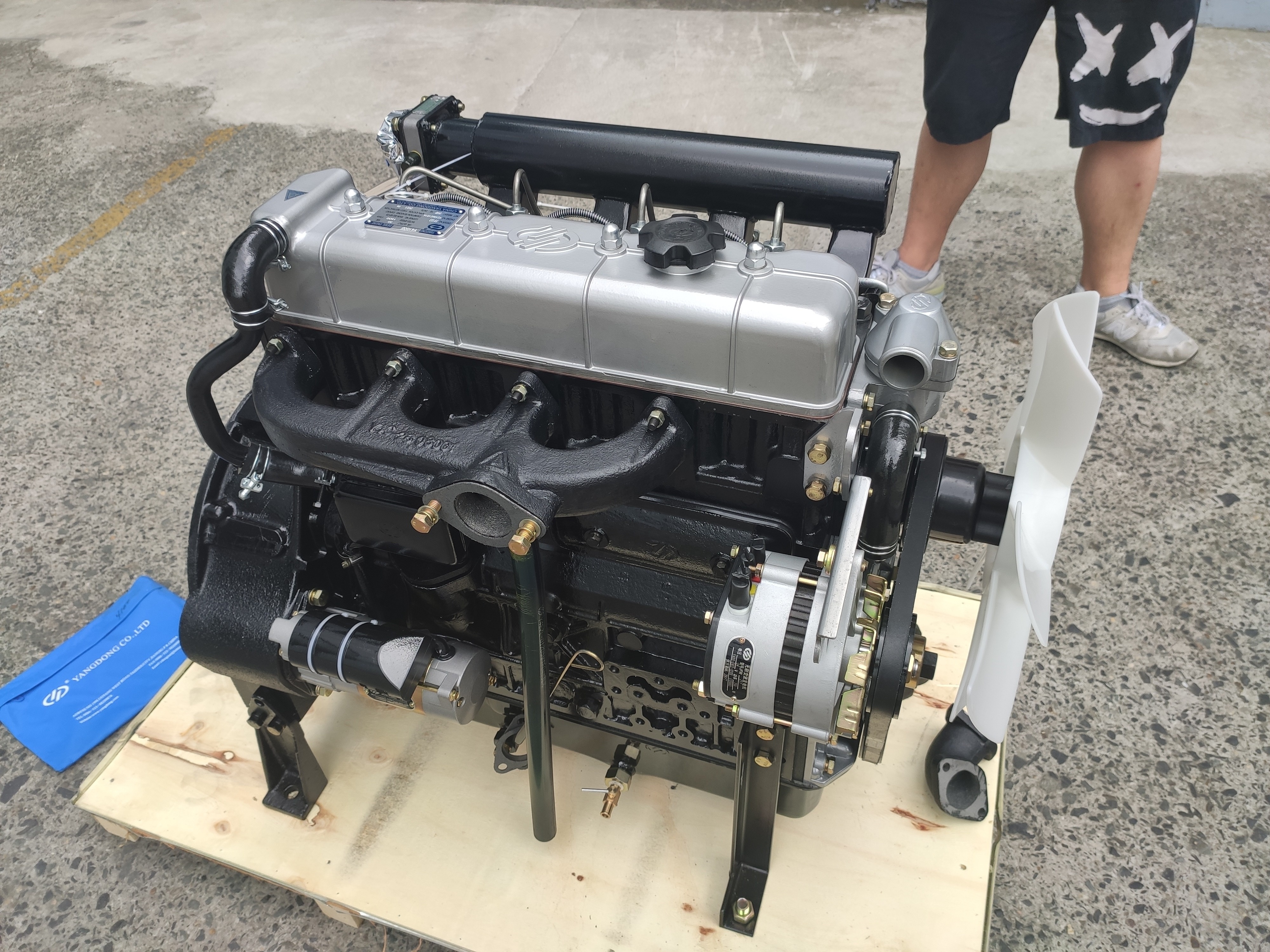 High performance 45HP YangDong Y4100D diesel engine with silent type ...