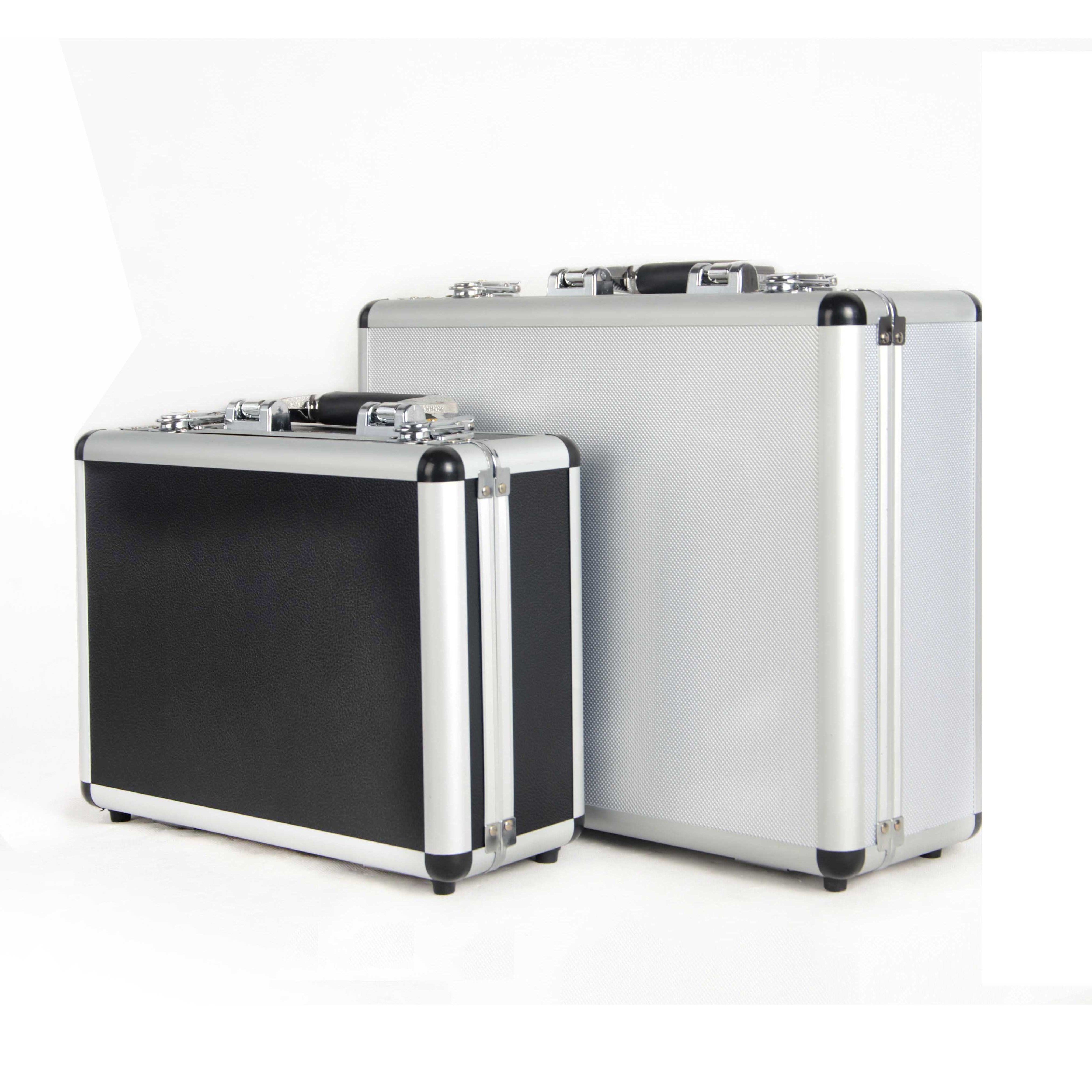 Custom Large Aluminum Sliver Tool Carrying Box Heavy Duty Aluminum ...