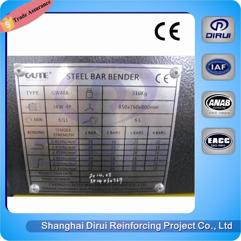 China price ATM 3KW-4P steel bending machine/used rebar/steel bar ...