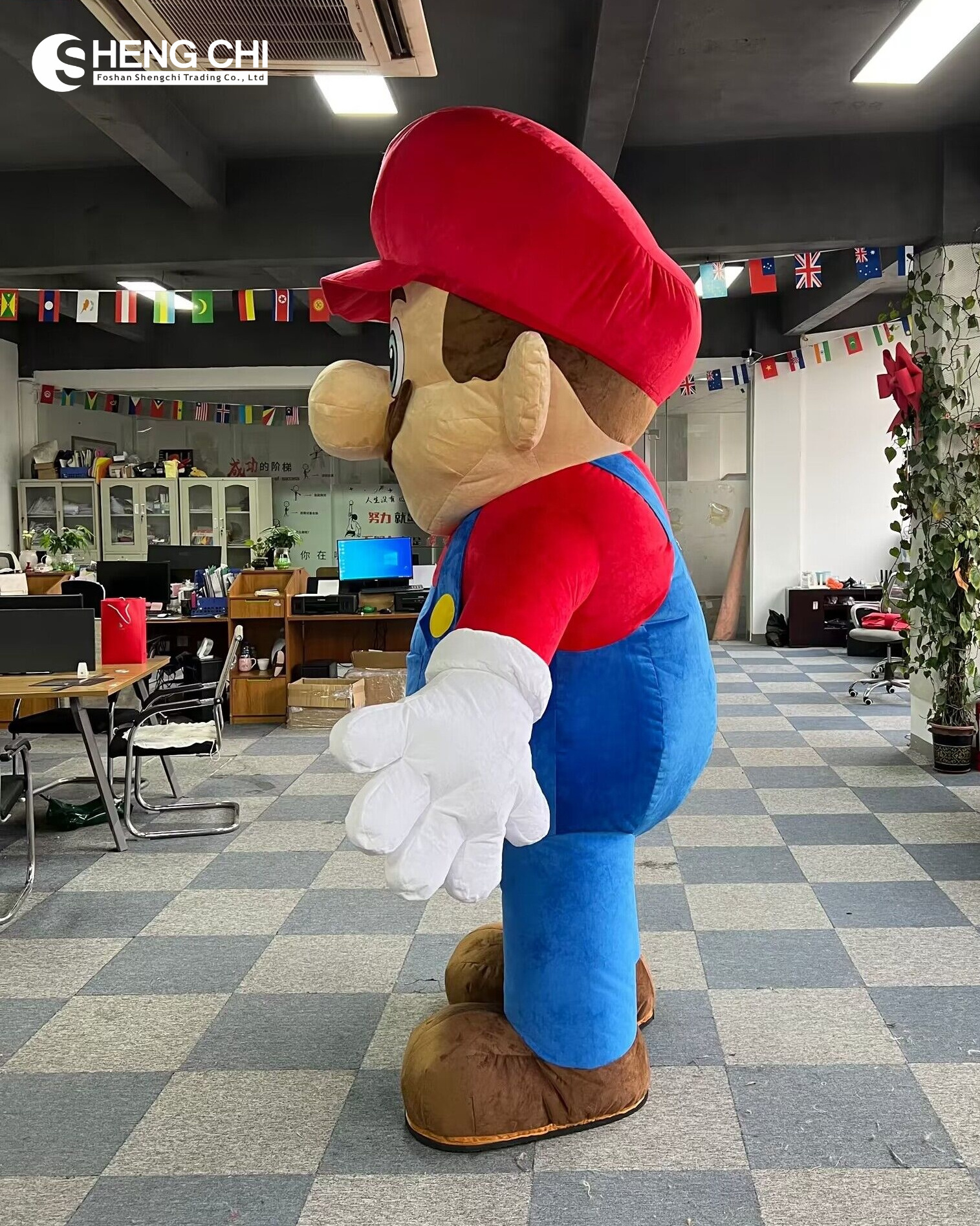 Shengchi MOQ 1 PIECE inflatable cartoon character super mario mascot ...