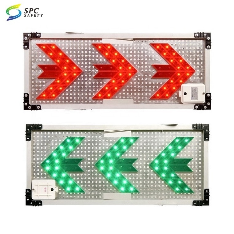 Road safety traffic cone barricade using Red turn directional guiding ...