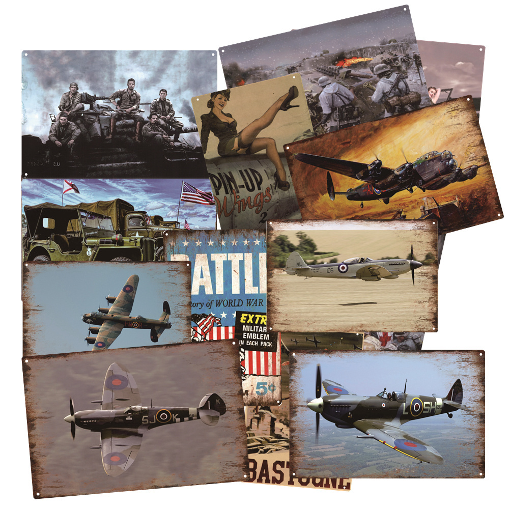 Vintage metal sign Living Room bar office workshop wall decor tin signs ...