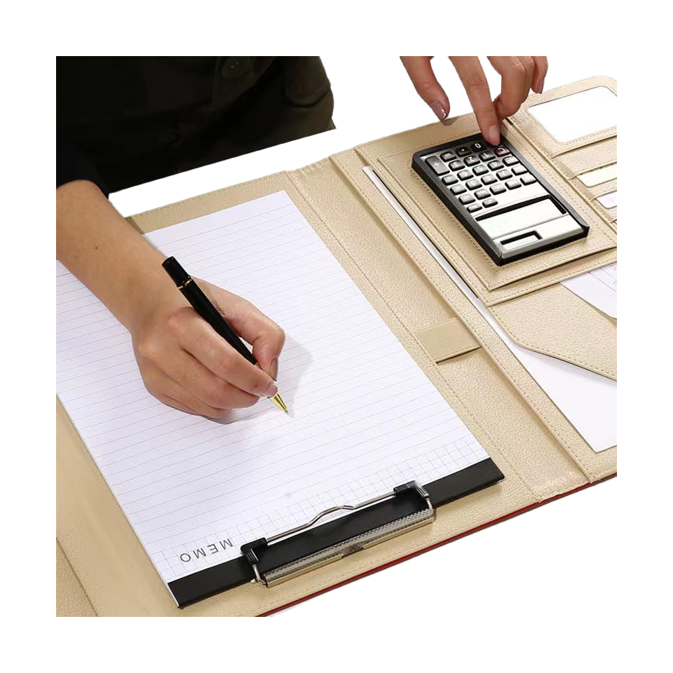 Padfolio File Portfolio Folder Interview Business Card Holder With ...