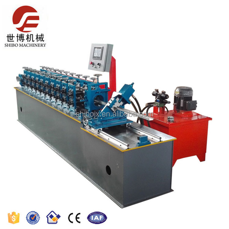 Omega profile roll forming machine C U purlin channel truss furring ...